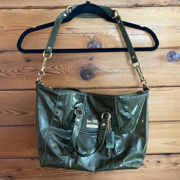 Coach | Bags | Coach Madison Sabrina Satchel Olive Green | Poshmark
